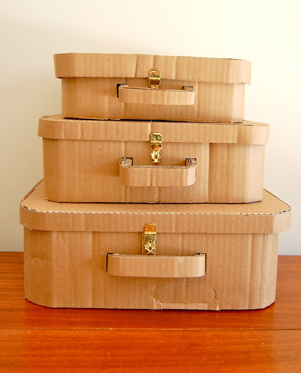 DIY Cardboard Suitcase A Highly Functional Storage Craft Idea With 