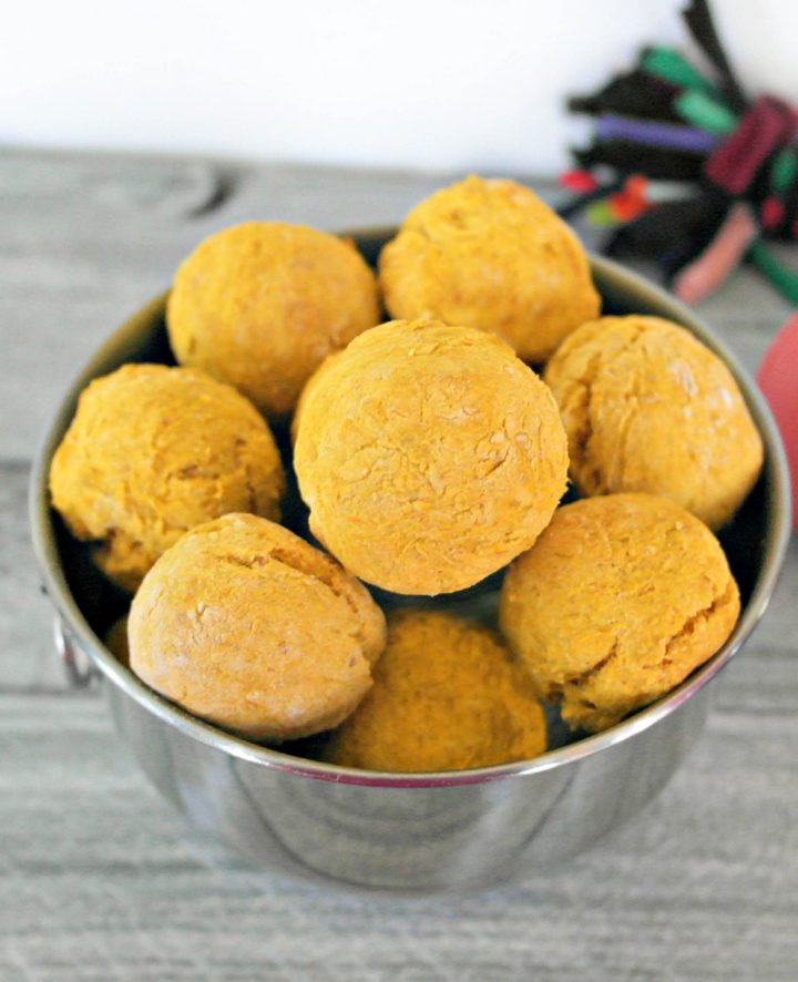 Homemade Pumpkin Puree Treat Balls Hypoallergenic Dog Treats Truly