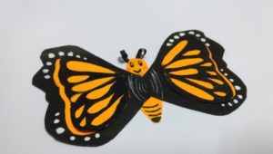 Construction Paper Crafts: DIY Paper Butterfly (14 Step Pictures)